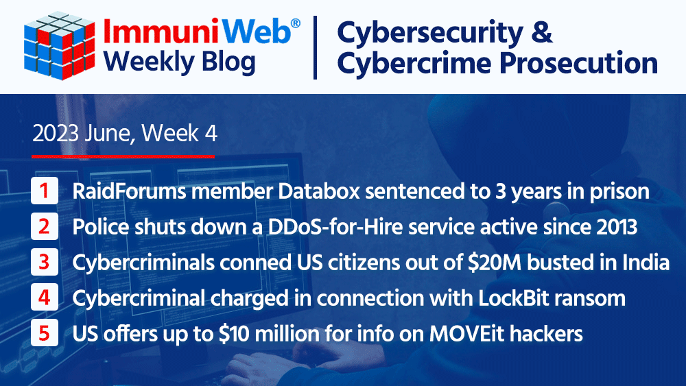 Former RaidForums Member Databox Sentenced to 3 Years in Prison ...