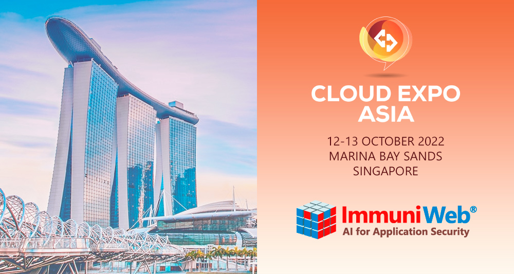 ImmuniWeb Takes Part at Cloud Expo Asia, Singapore ImmuniWeb Takes Part at Cloud Expo Asia, Singapore