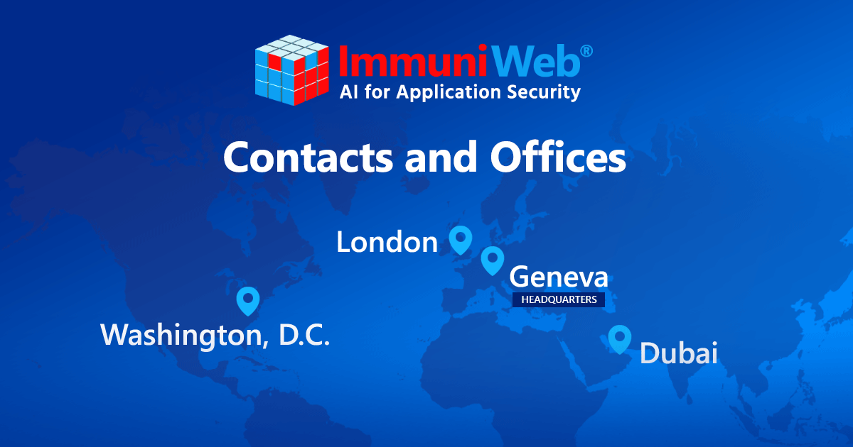 Contacts | ImmuniWeb