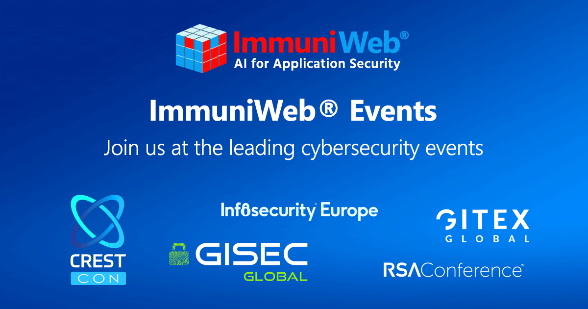 Events | ImmuniWeb