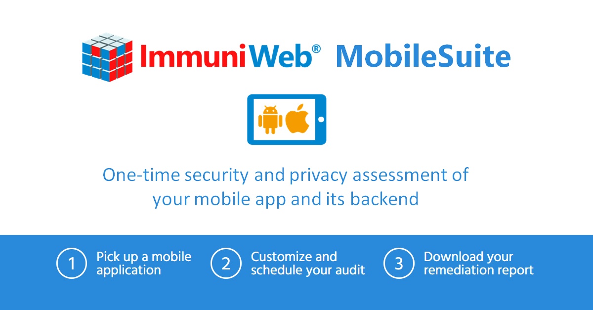 Mobile application penetration testing | ImmuniWeb MobileSuite