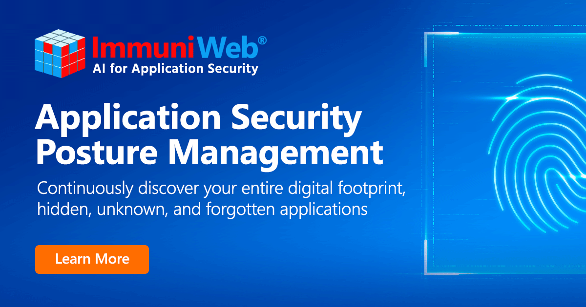 Application Security Posture Management (ASPM) Tool | ImmuniWeb